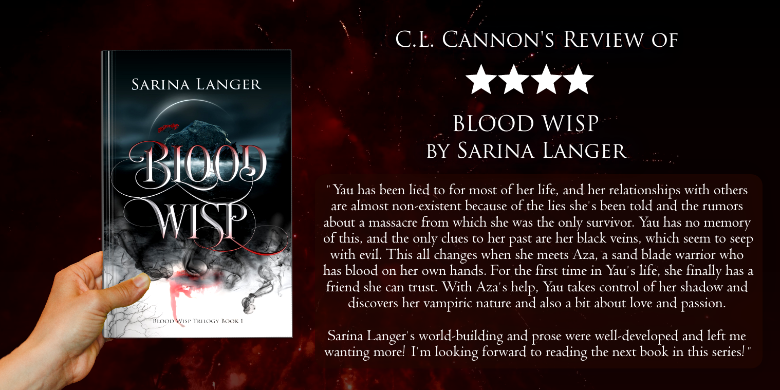 My Review of Blood Wisp by Sarina Langer » C.L. Cannon | Fantasy Author